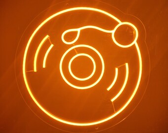 Neon Record Sign - Etsy