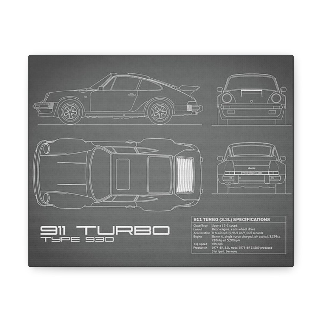 Canvas Gallery Wraps 911 Turbo Gifts for Him or Her - Etsy