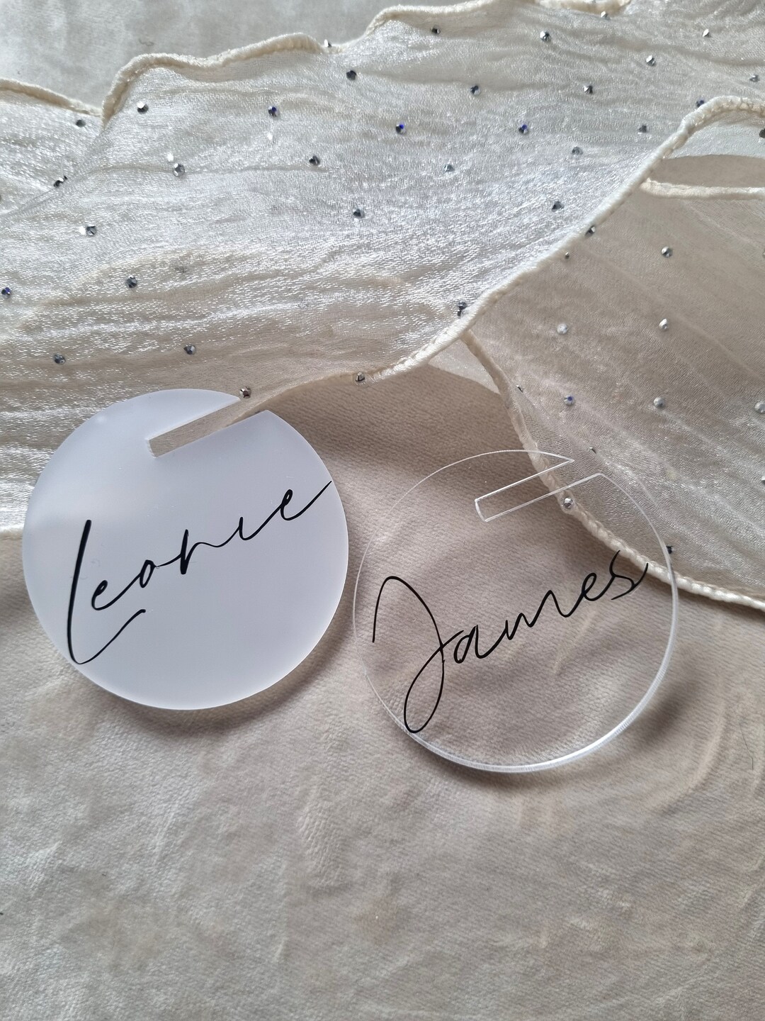 Acrylic Name Tags Name Tags Table Setting Glass Name - Etsy