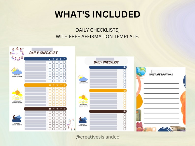 The Perfect Editable Kids Checklists, Daily Checklist, to Do List ...