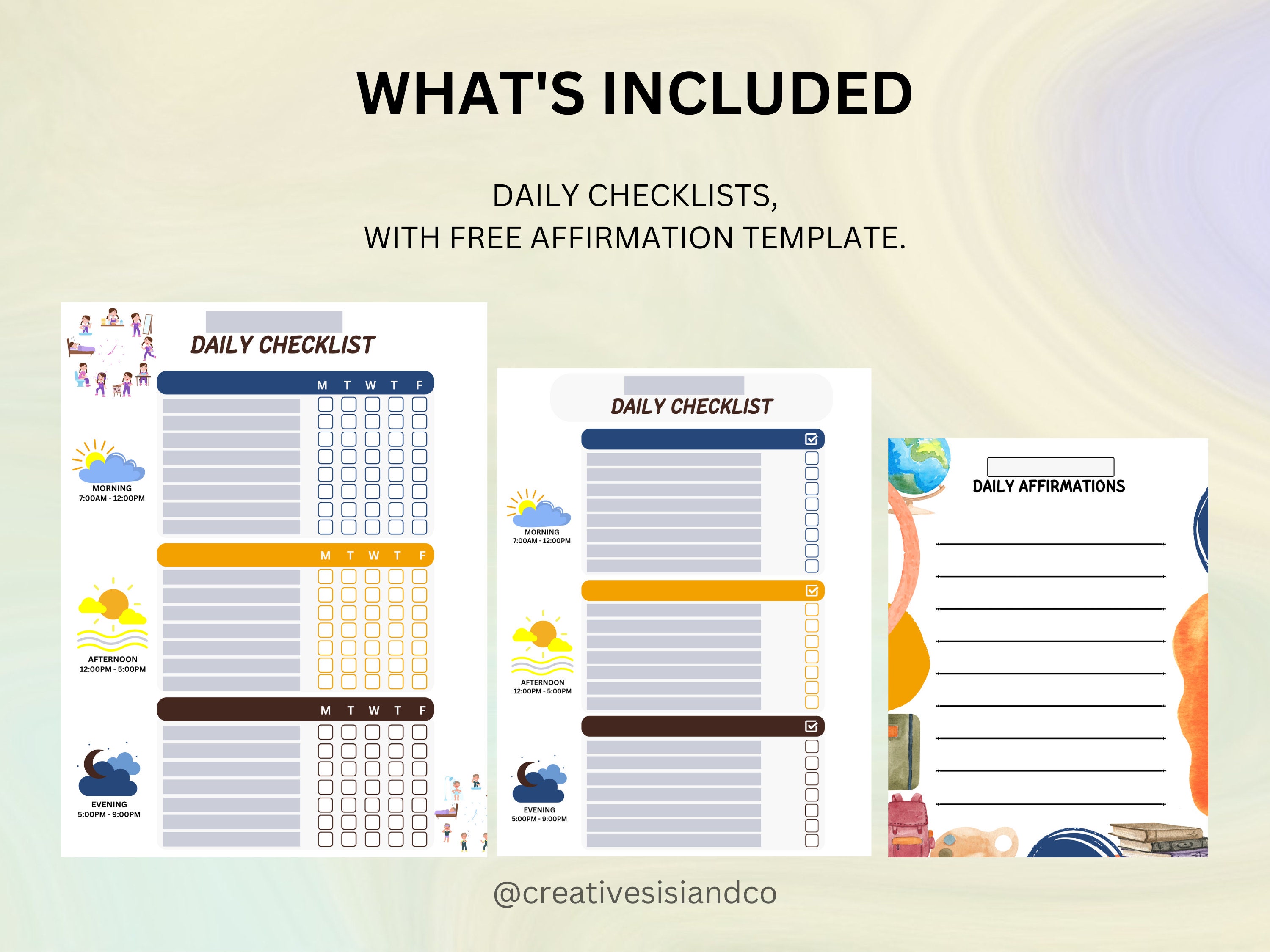 The Perfect Editable Kids Checklists, Daily Checklist, to Do List ...