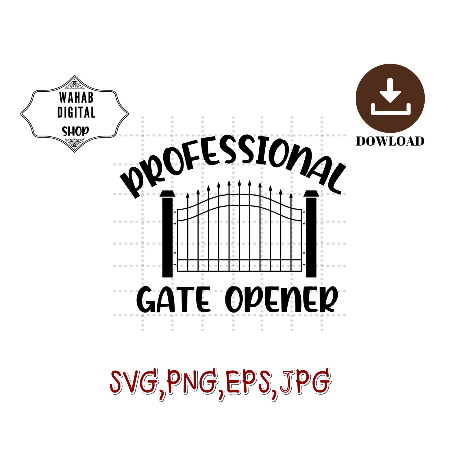Professional Gate Opener SVG Country Svg Country Gate | Etsy