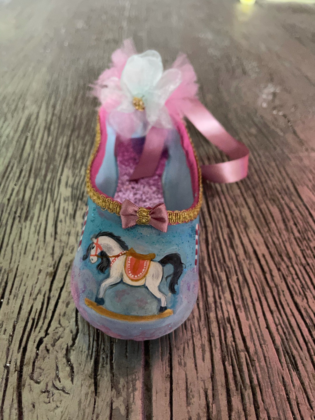 Beautiful Decorated Ballet Shoe - Etsy
