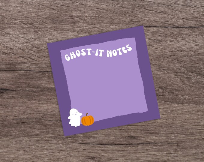 Ghost-it Notes Sticky Notes Stationery Sticky Notes Cute Sticky Notes ...