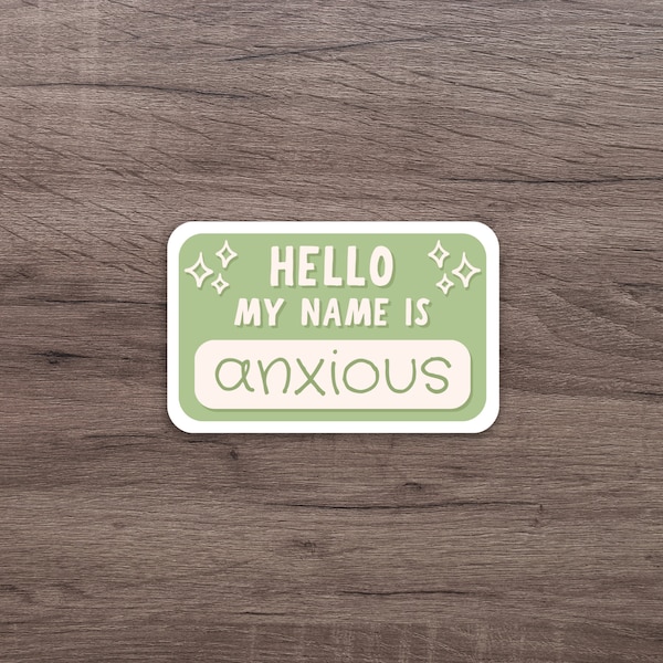Hello My Name is Name Tag Stickers - Etsy