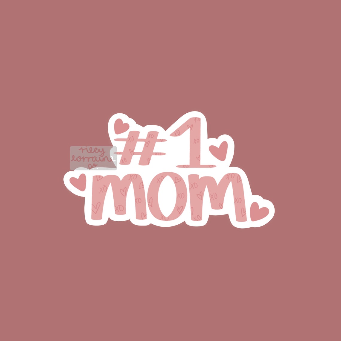 Number 1 Mom Sticker | Etsy