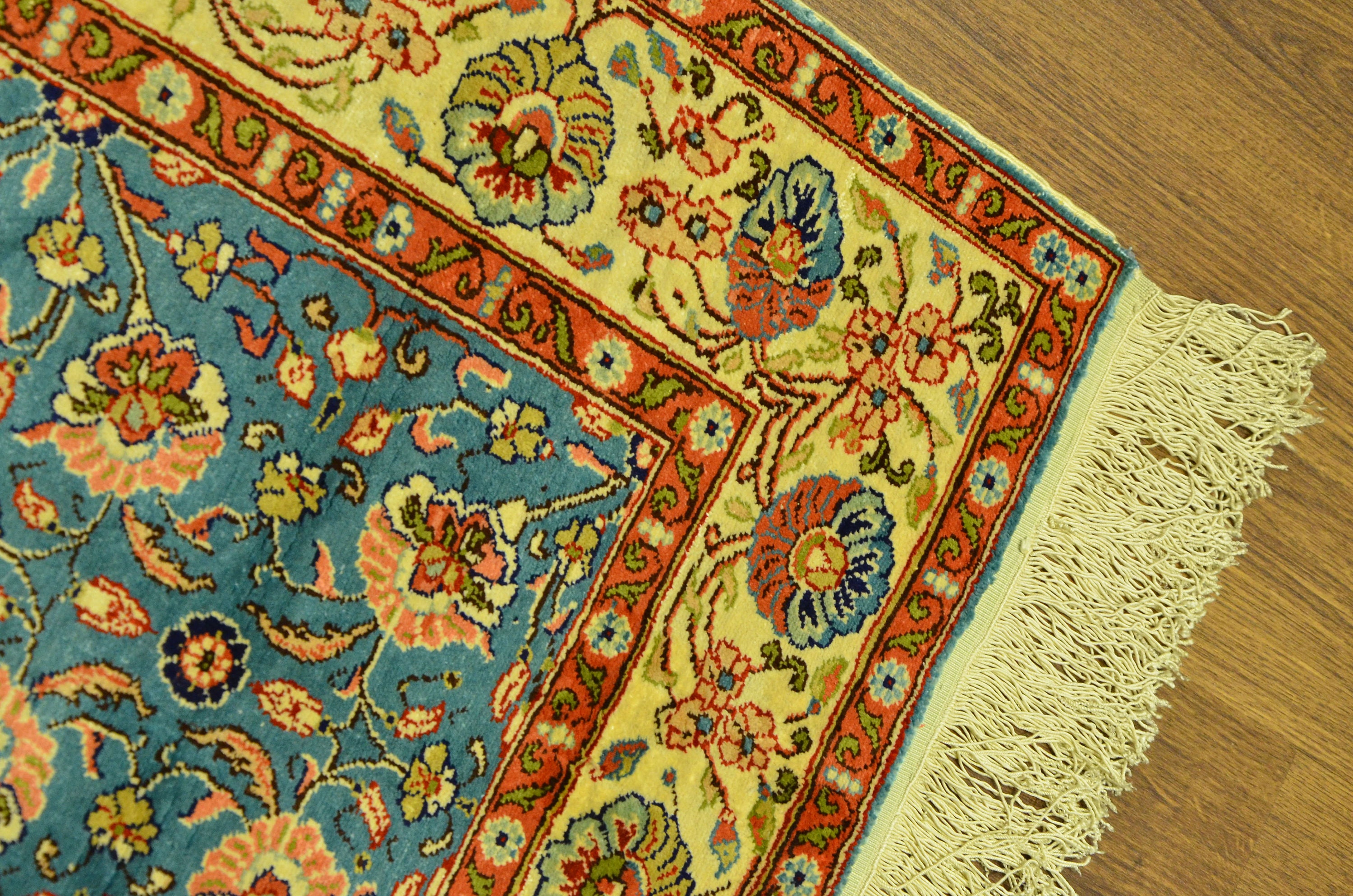 Turkish Blue Rug,44x27 Inches Rug,home Floor Carpet,ottoman Silk Rug ...