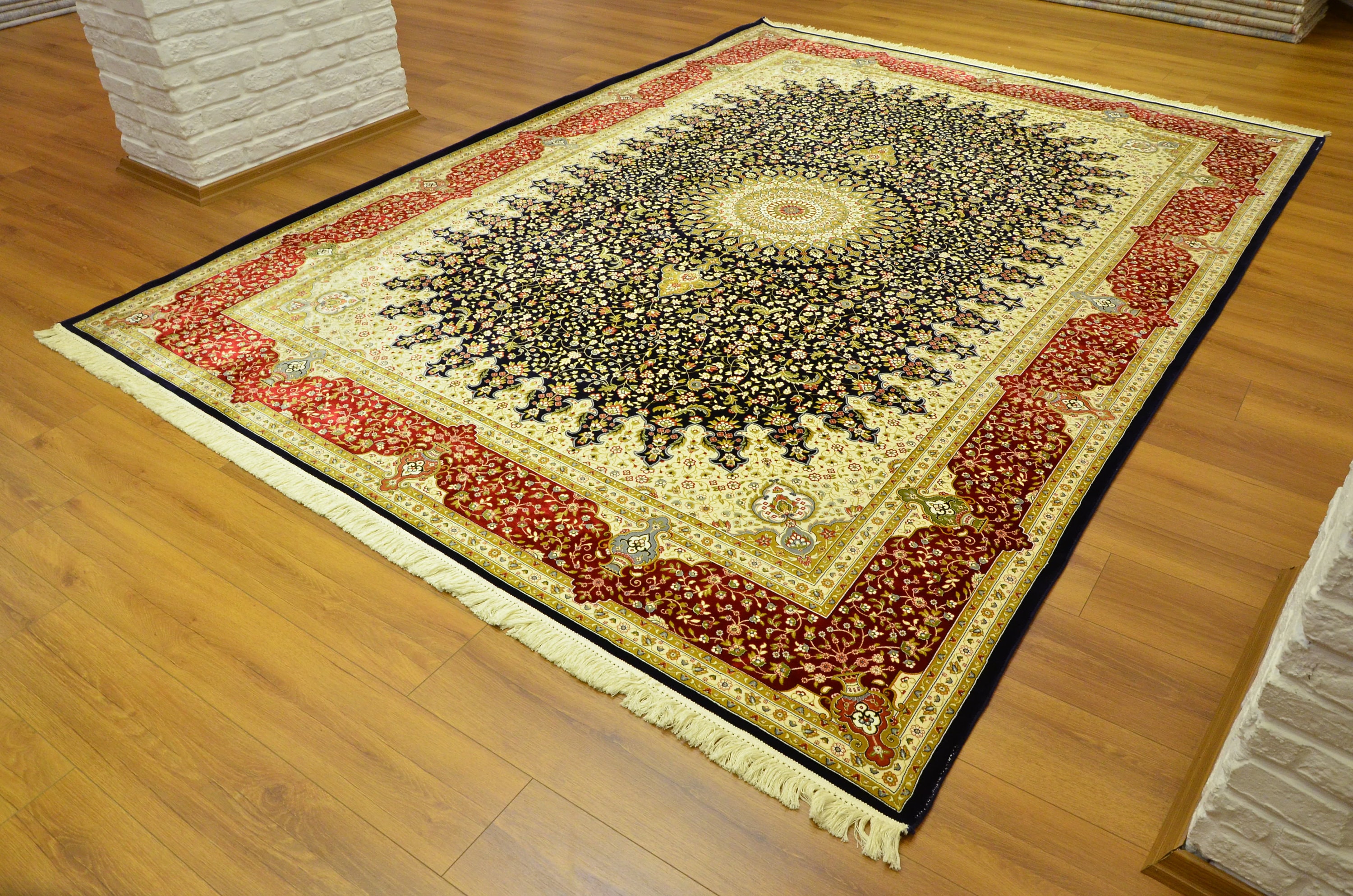 Over Size Rug,11x8 Ft,ottoman Rug, Bamboo Rug,turkish Machine Made Rug ...
