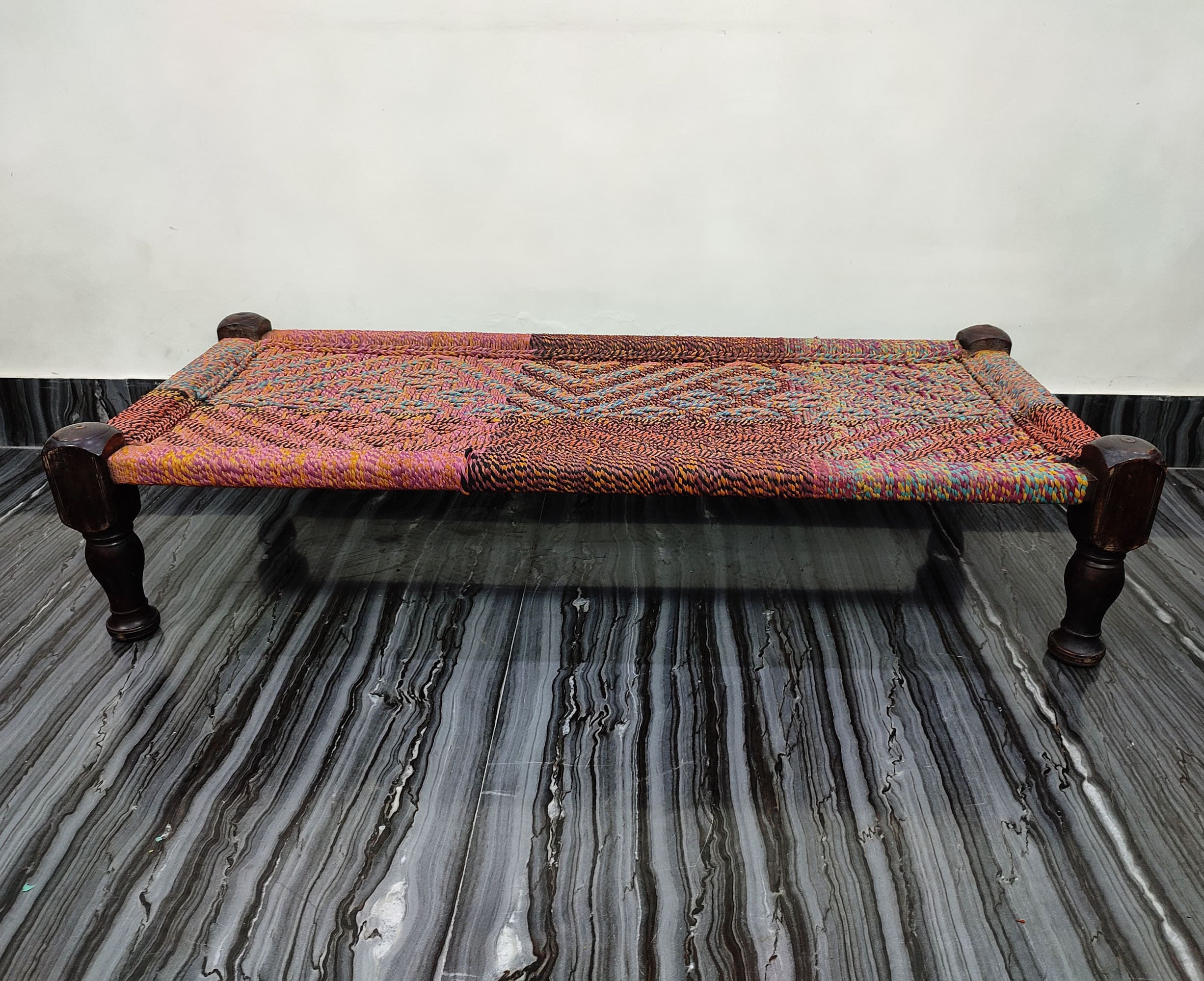 Indian Vintage Charpai Bed , Rajasthani Solid Wooden Charpai ,handmade ...