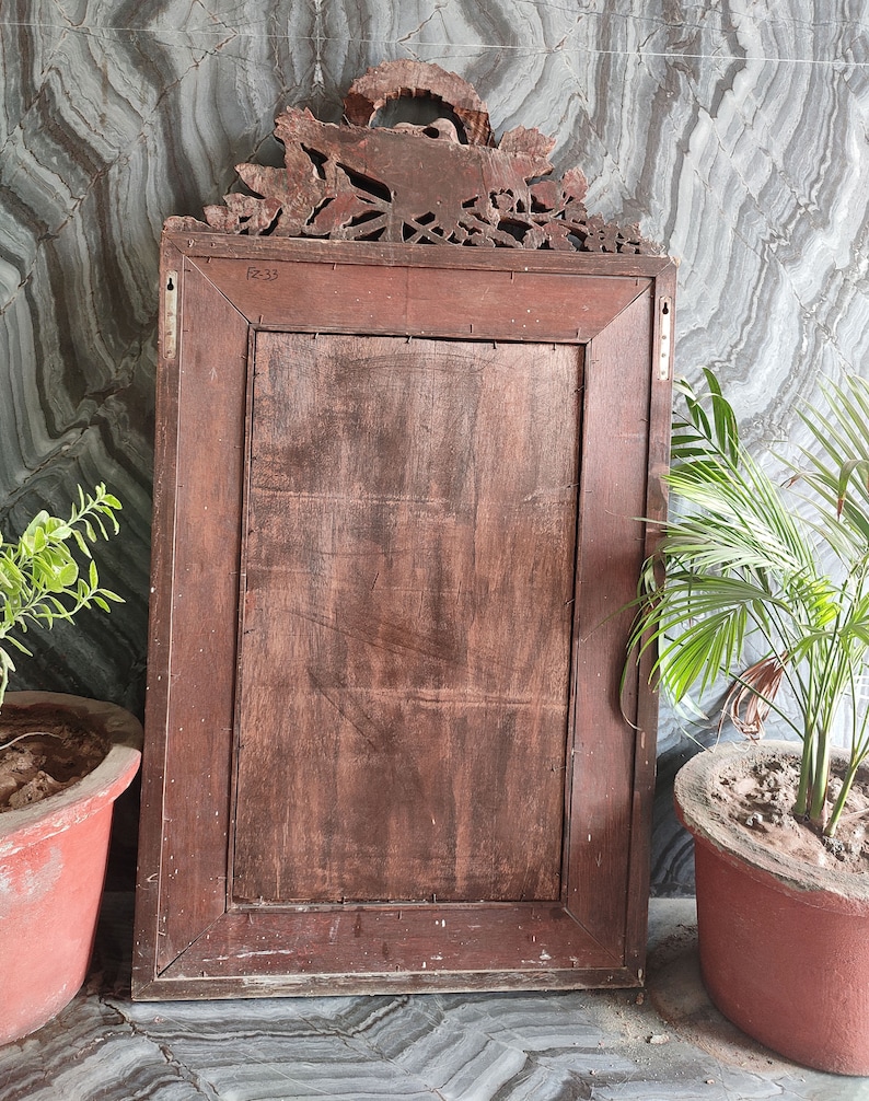 Indian Vintage Wood Mirror Antique Wall Mirror Handmade - Etsy