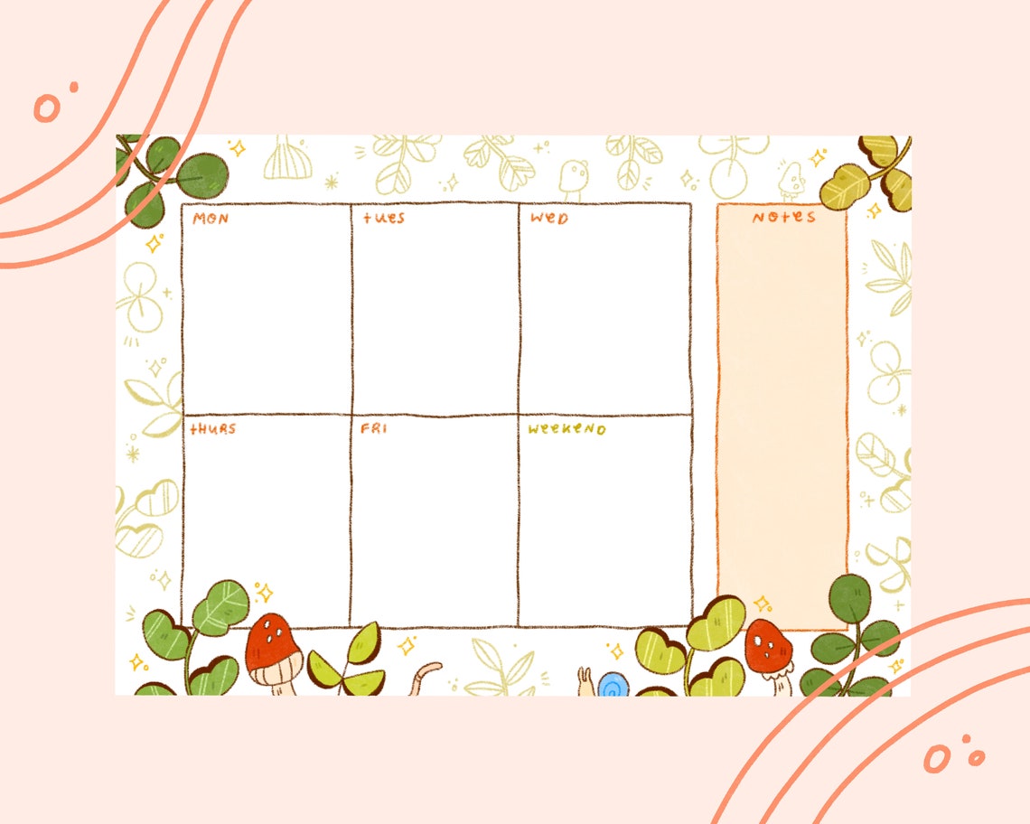 Cottagecore Planner Page Printables - Etsy
