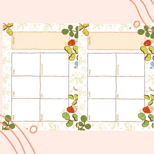 Cottagecore Planner Page Printables - Etsy