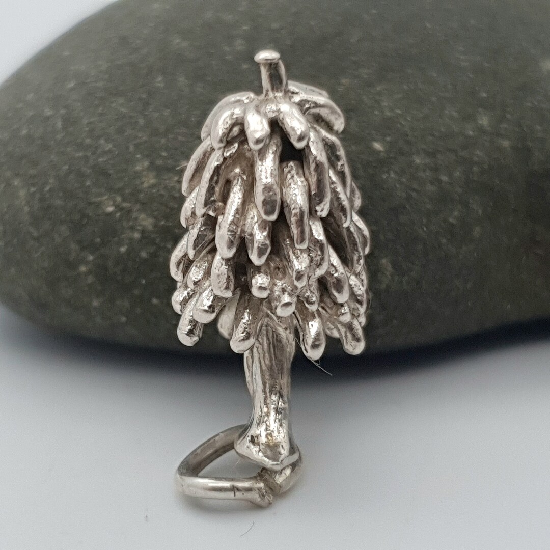 Vintage Sterling Silver Banana Tree Charm: Tropical Fruit Pendant - Etsy