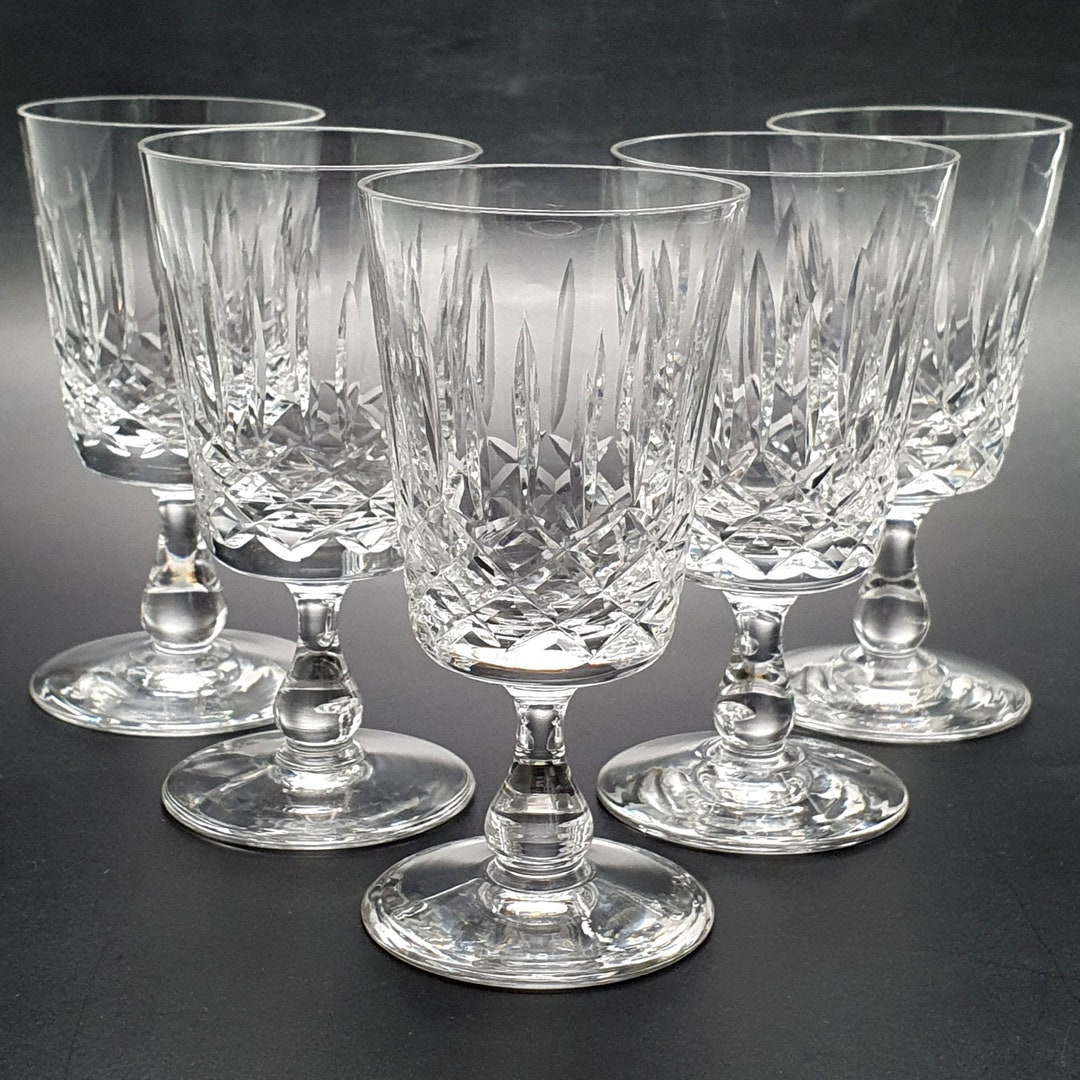 Edinburgh Crystal Sherry Glasses appin Pattern Cut Glass Lead Crystal ...
