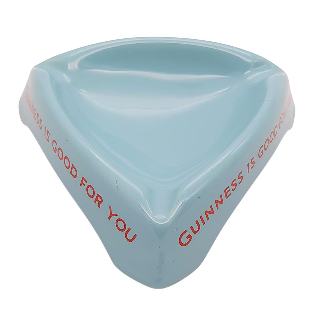 Vintage Guinness Ashtray: Arklow Pottery, Irish Bar Decor - Etsy