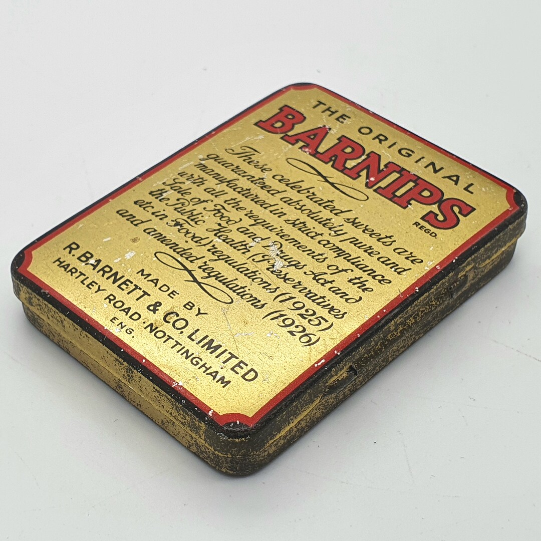Vintage Barnips Tin Sweets R . Barnett & Co Limited Original Metal Case ...