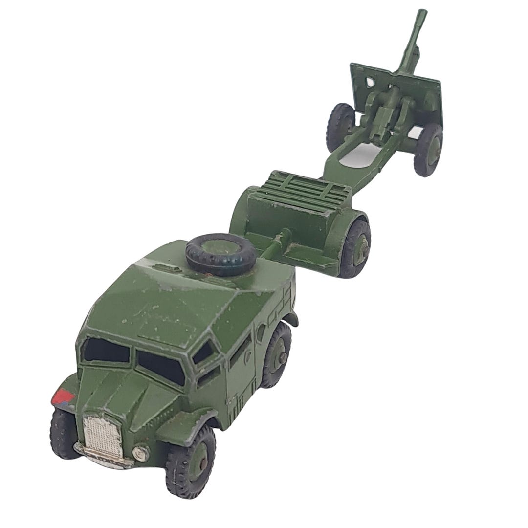 Vintage Dinky Toys Military Tractor & Cannon: 1950s Diecast Collectible ...