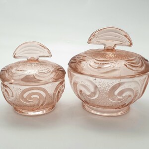 Vintage Art Deco Vanity Set Bagley Glass Rutland Pattern Tray ...