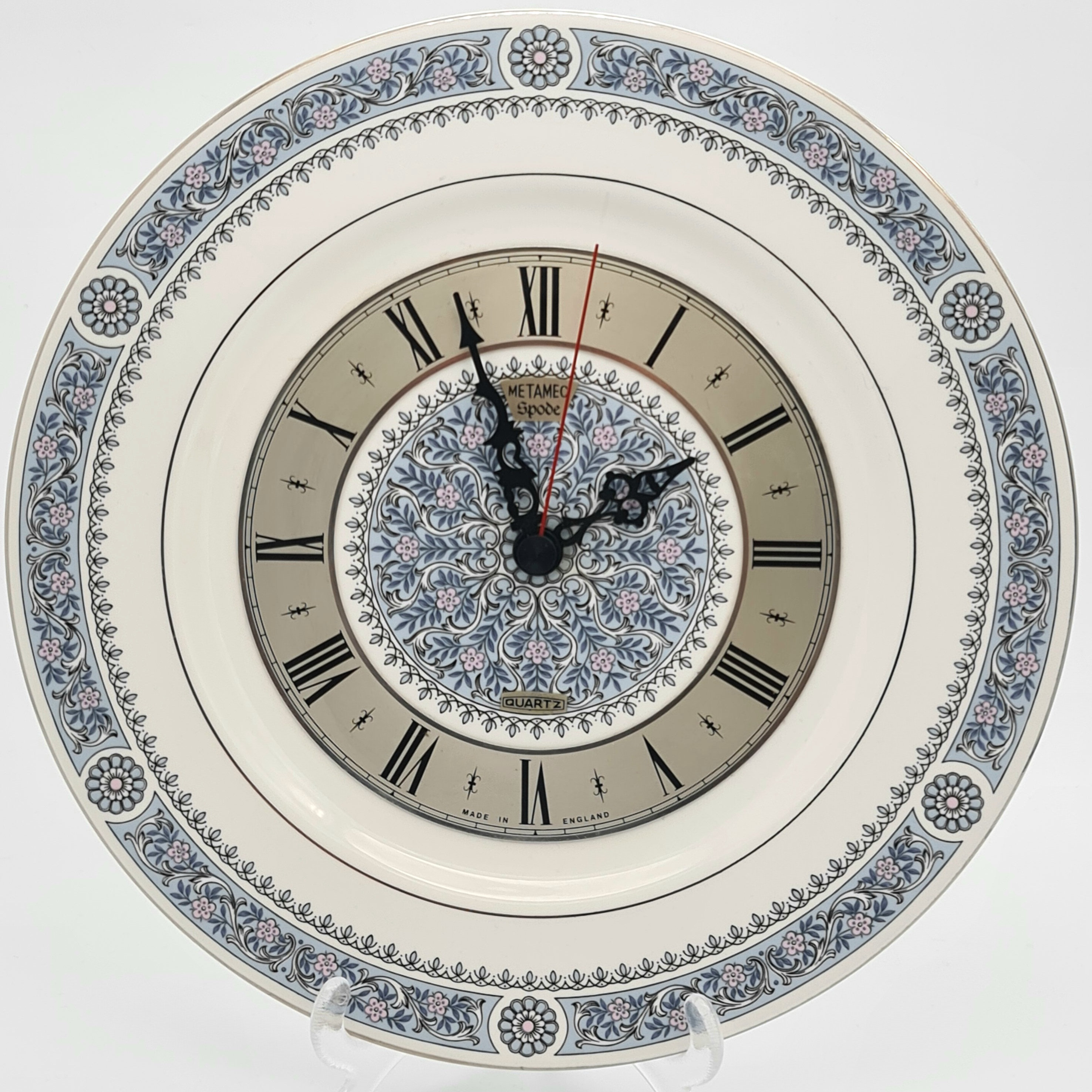 Spode Firenze Wall Clock Vintage Decorative English Bone China Plate ...