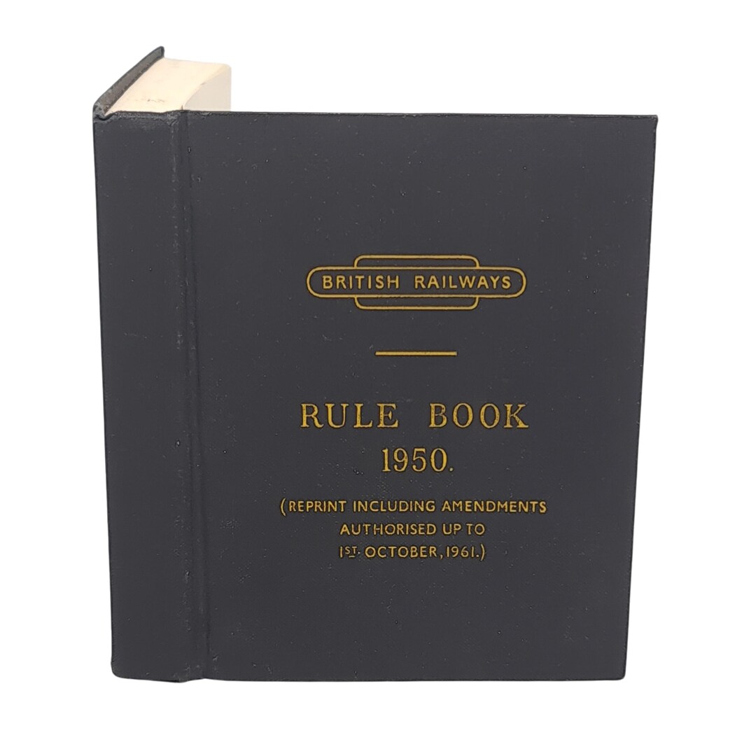 Vintage 1950 British Railways Rule Book, Collectible Rail Memorabilia ...