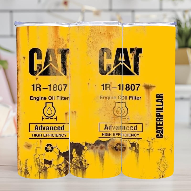 Cat Oil Filter Tumbler - Etsy