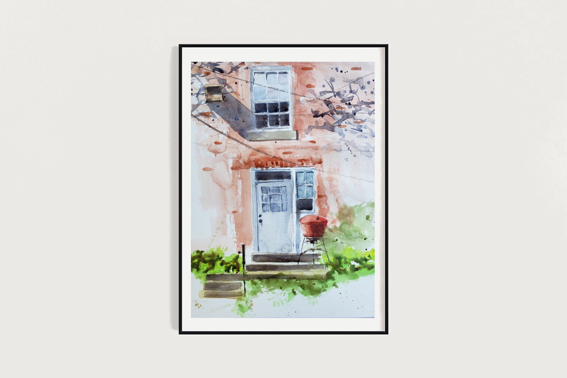 Red Weber Grill (2021) Watercolor Print Wall Art, Unframed - Etsy