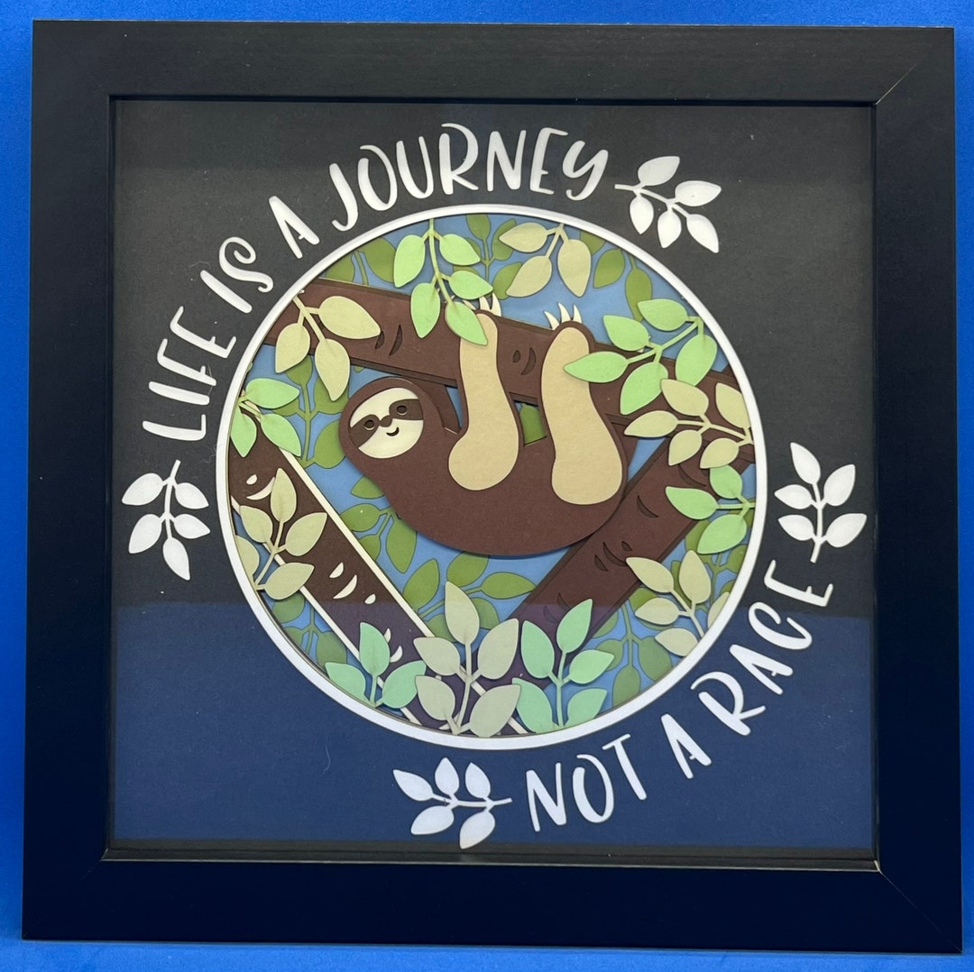 Sloth Motivational 3D Layered Framed Picture - Etsy