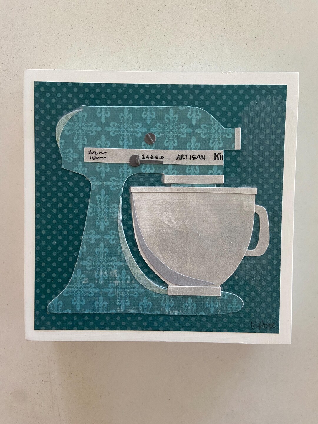 Original Kitchenaid Mixer Hand Cut Paper Collage - Etsy