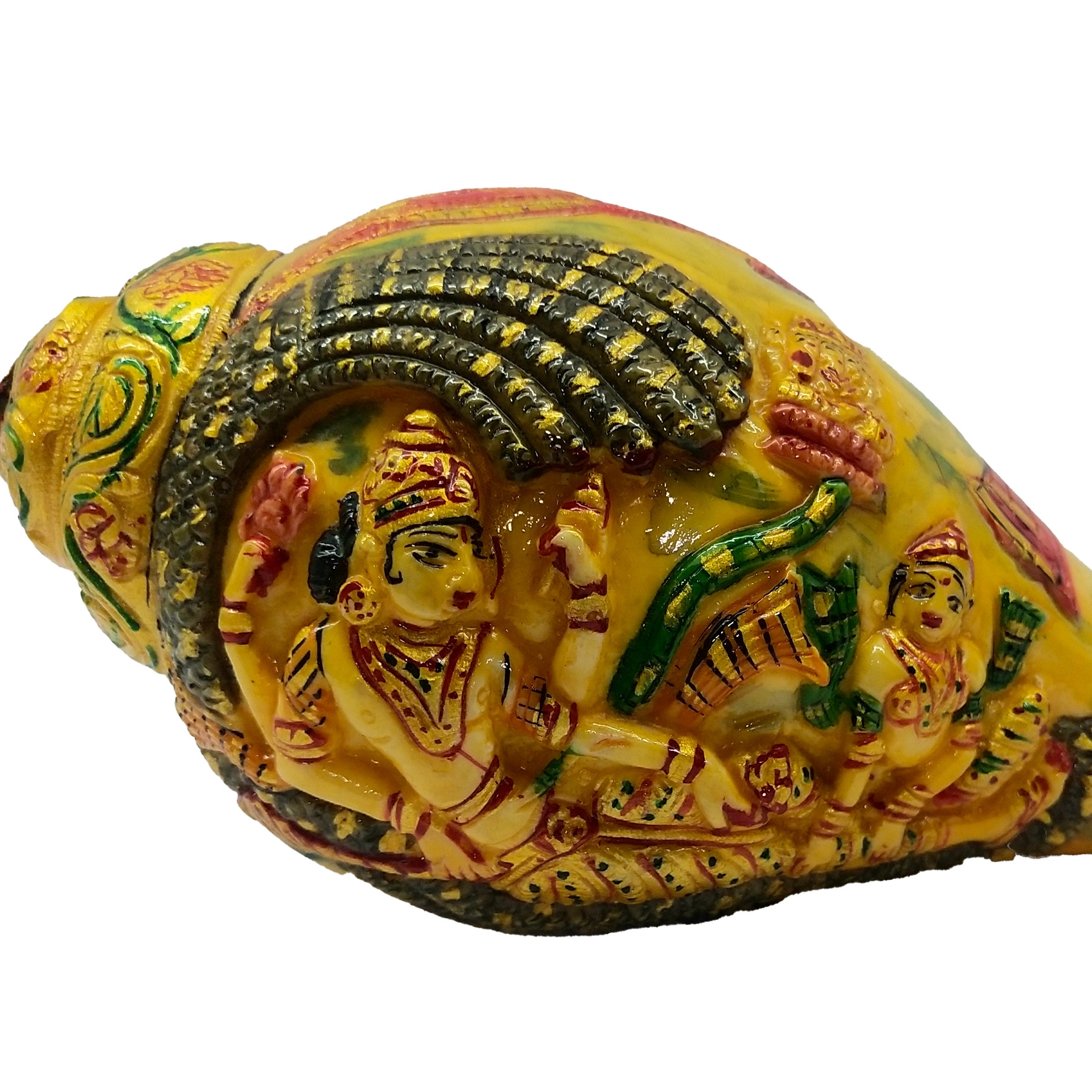 Vintage Marble Dust Hand Painted Conch Shell/Shank | Etsy