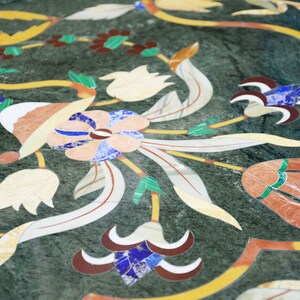 Green Marble Inlay Table Top for Center Table, Dinning Table, Patio ...