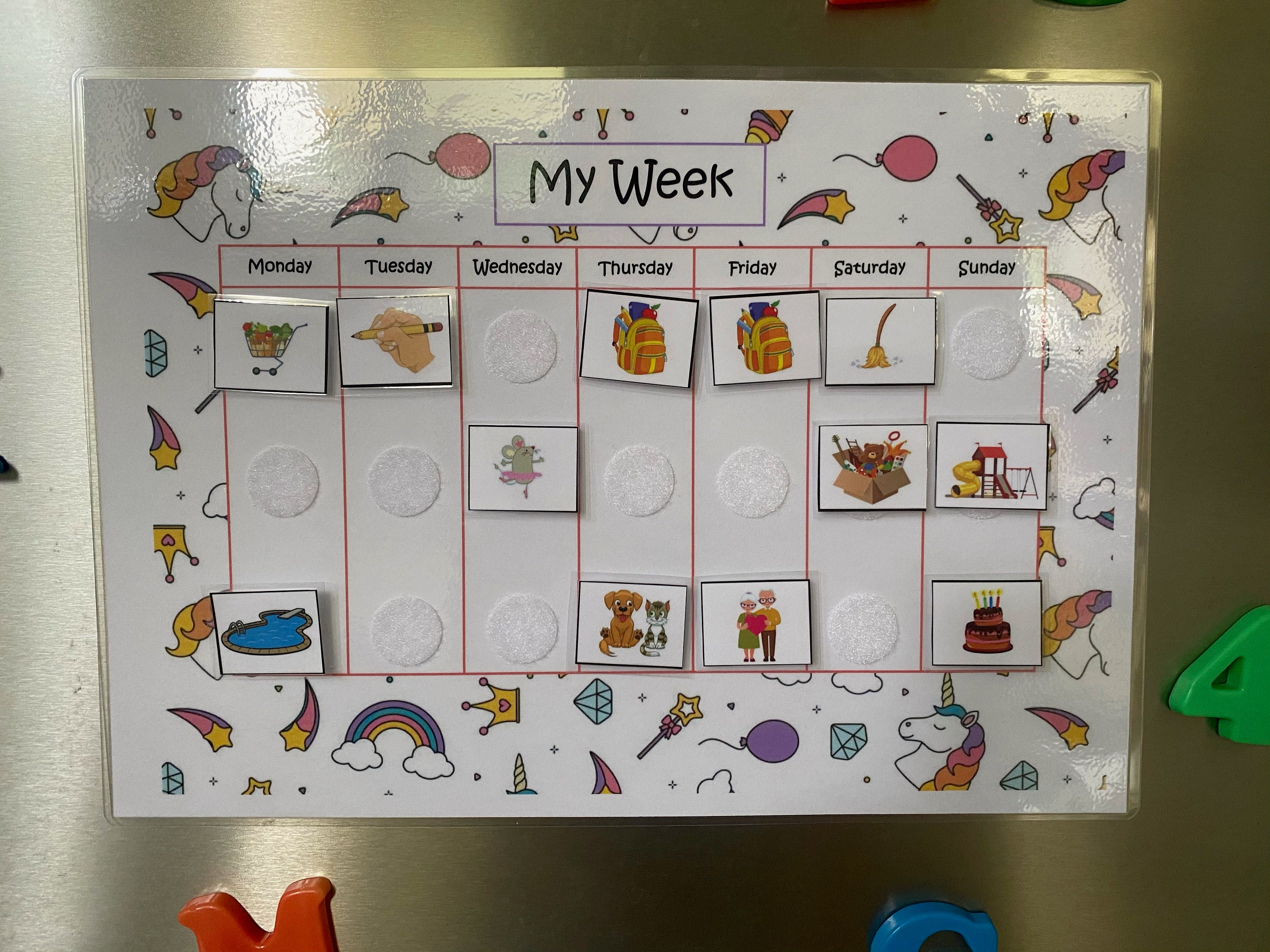 Kids Visual Weekly Planner Printable Organisation Kids - Etsy Australia
