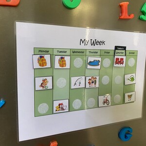 Kids Visual Weekly Planner, Printable, Organisation, Kids Schedule ...