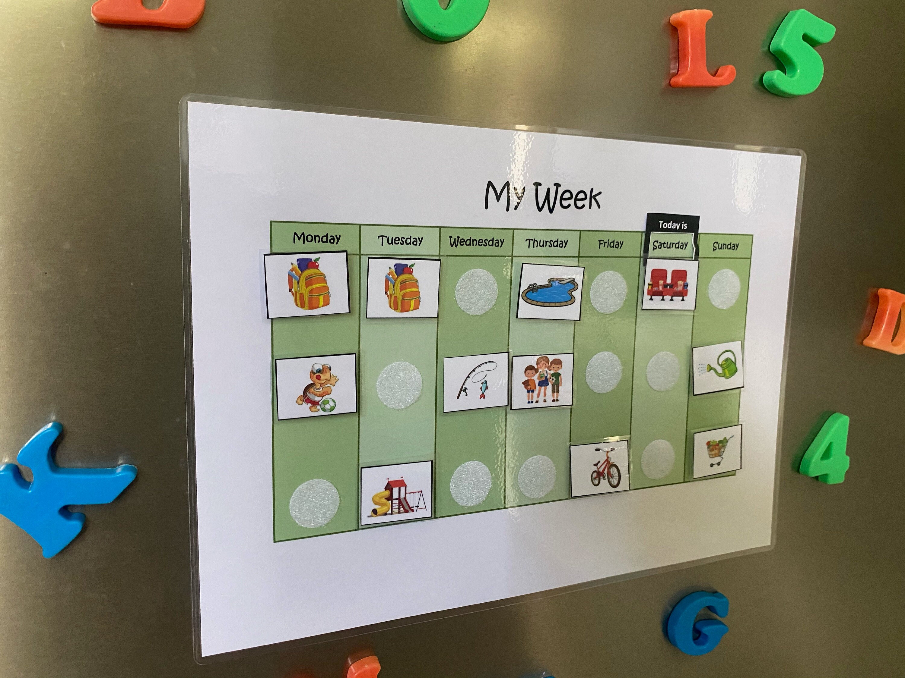 Kids Visual Weekly Planner, Printable, Organisation, Kids Schedule ...