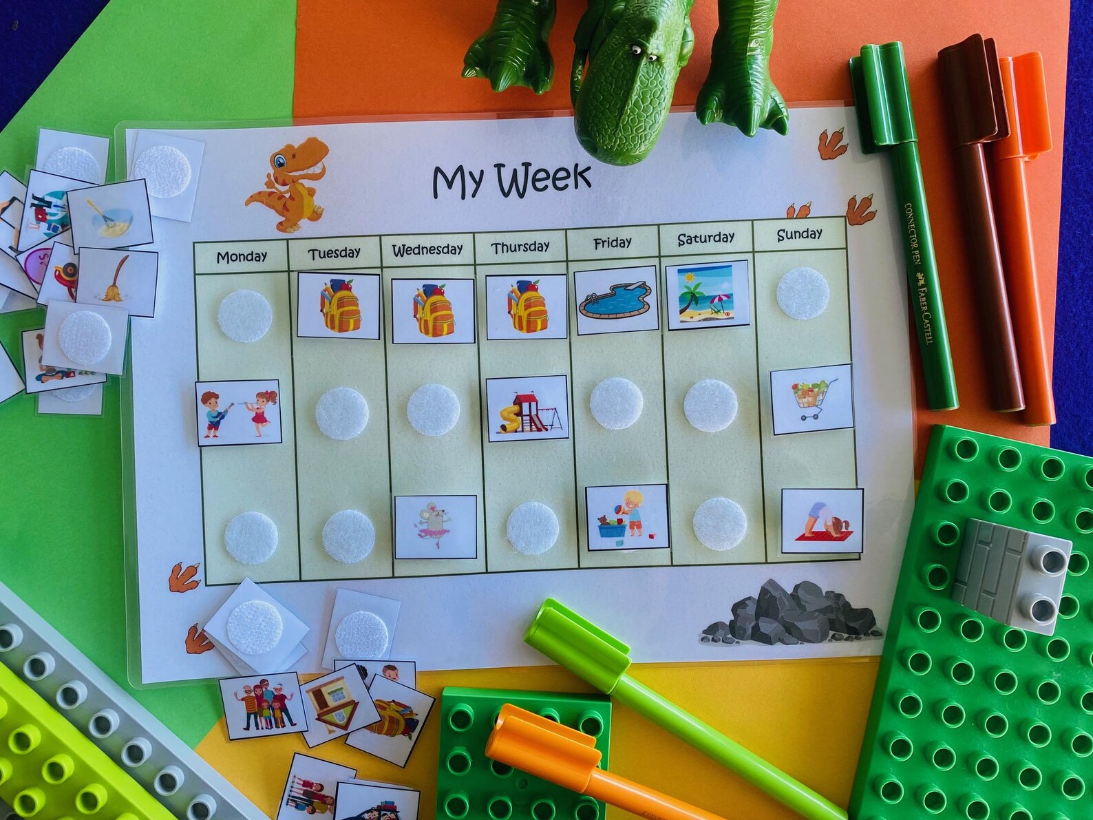 Kids Visual Weekly Planner, Printable, Organisation, Kids Schedule ...