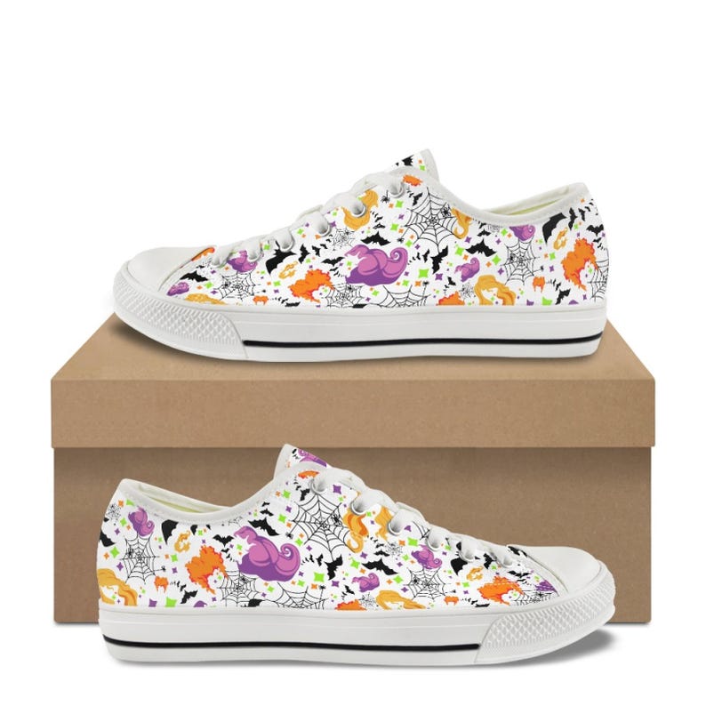 Hocus Pocus Inspired Low Top Sneakers, Witchy Theme, Hocus Pocus Fans ...