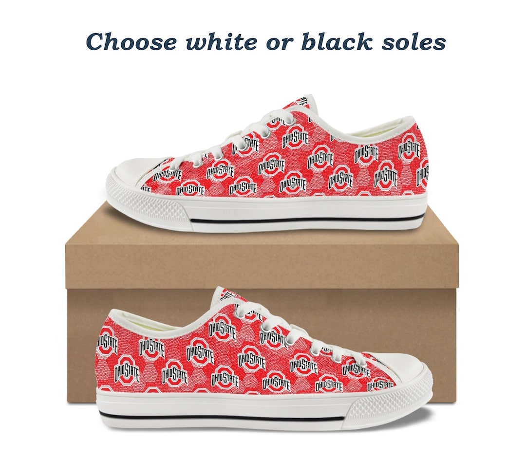 Ohio State Custom Canvas Sneakers, Canvas Low Tops, Gift for Ohio ...