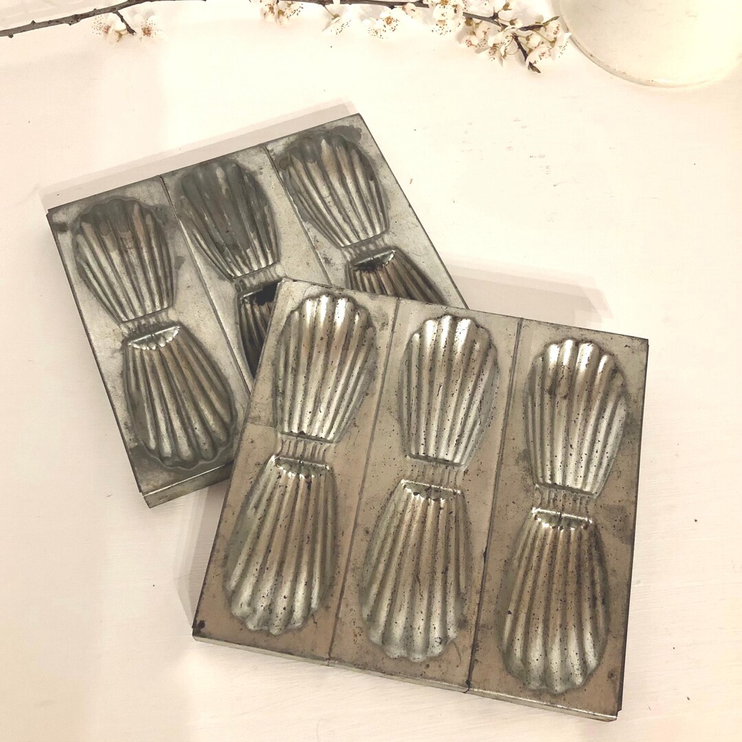French Madeleine Pan, French Vintage Metal Madeleine Mould, Madeleine ...