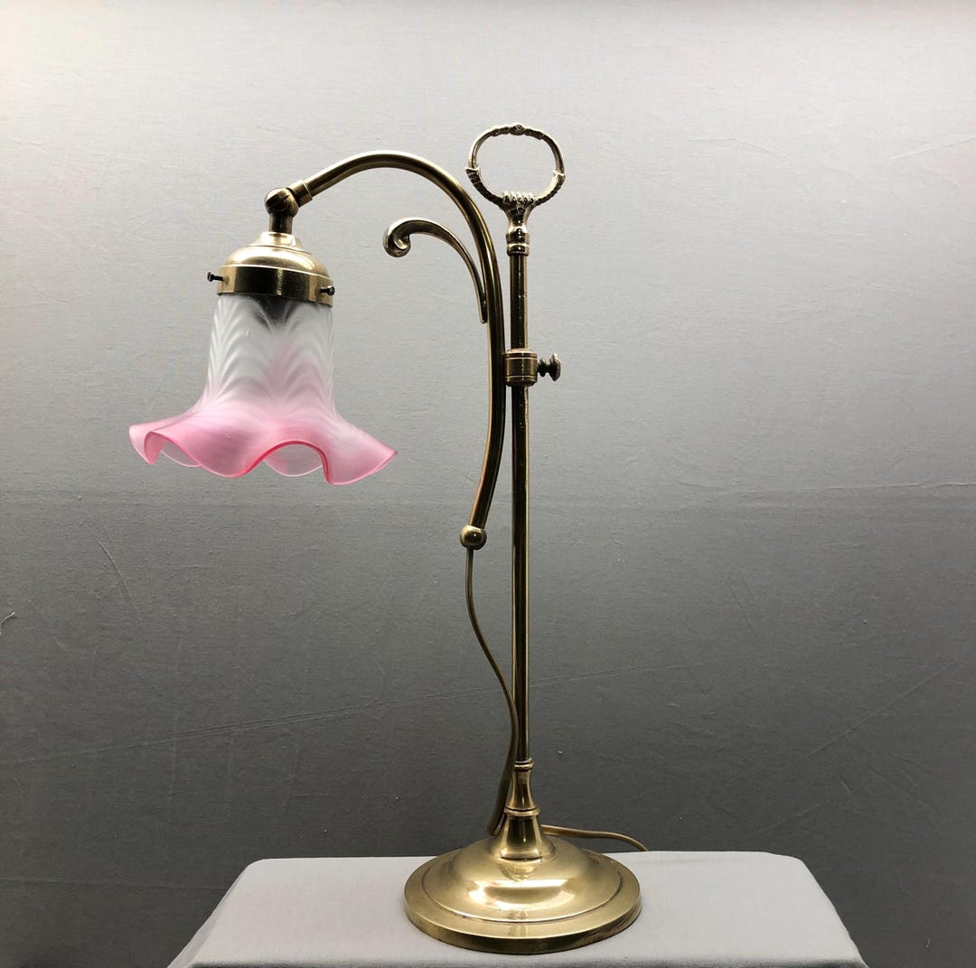 French Vintage Brass Art Nouveau Table Lamp, French Antique Lighting ...