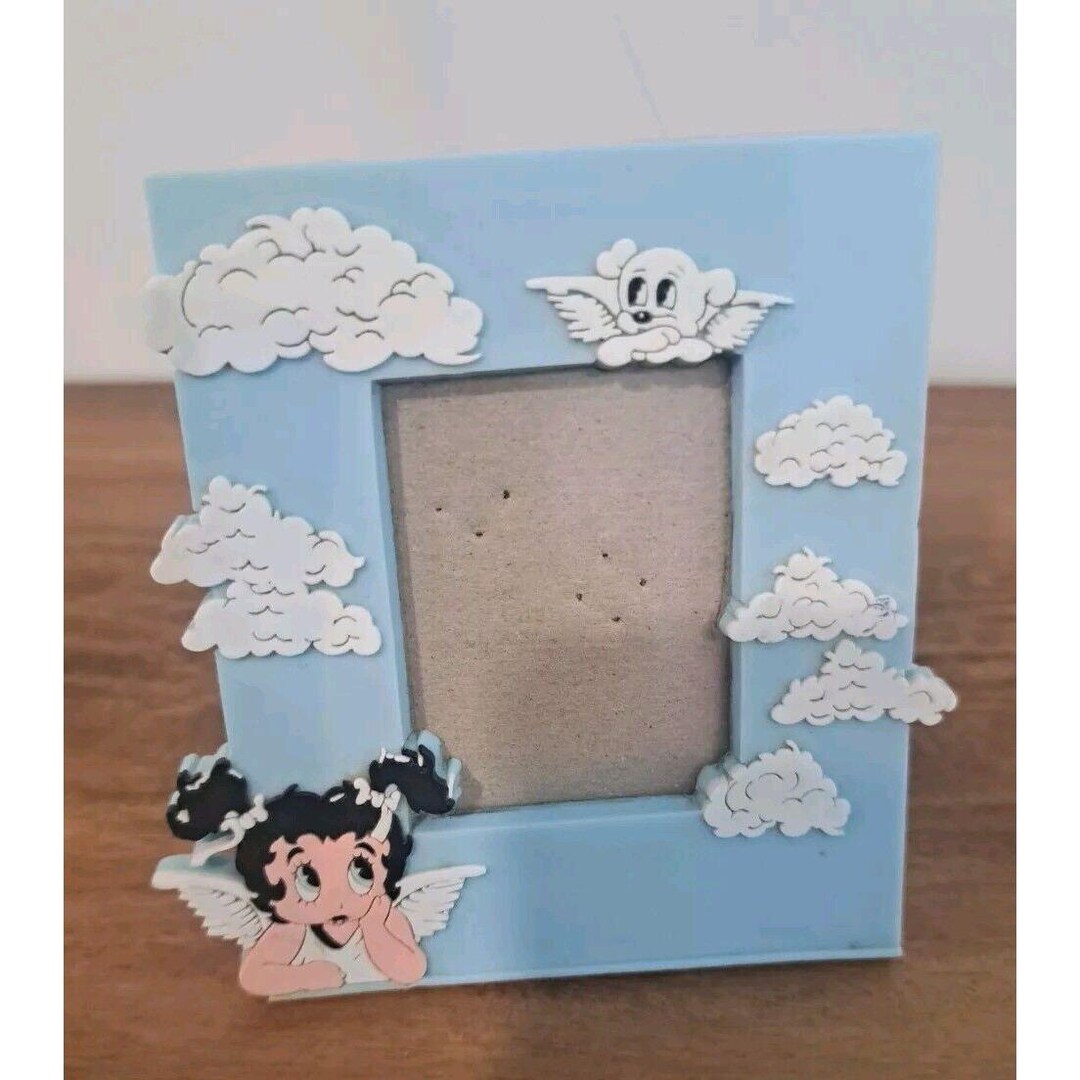 Betty Boop Picture Frame Pink With Balloons or Blue With Clouds - Etsy