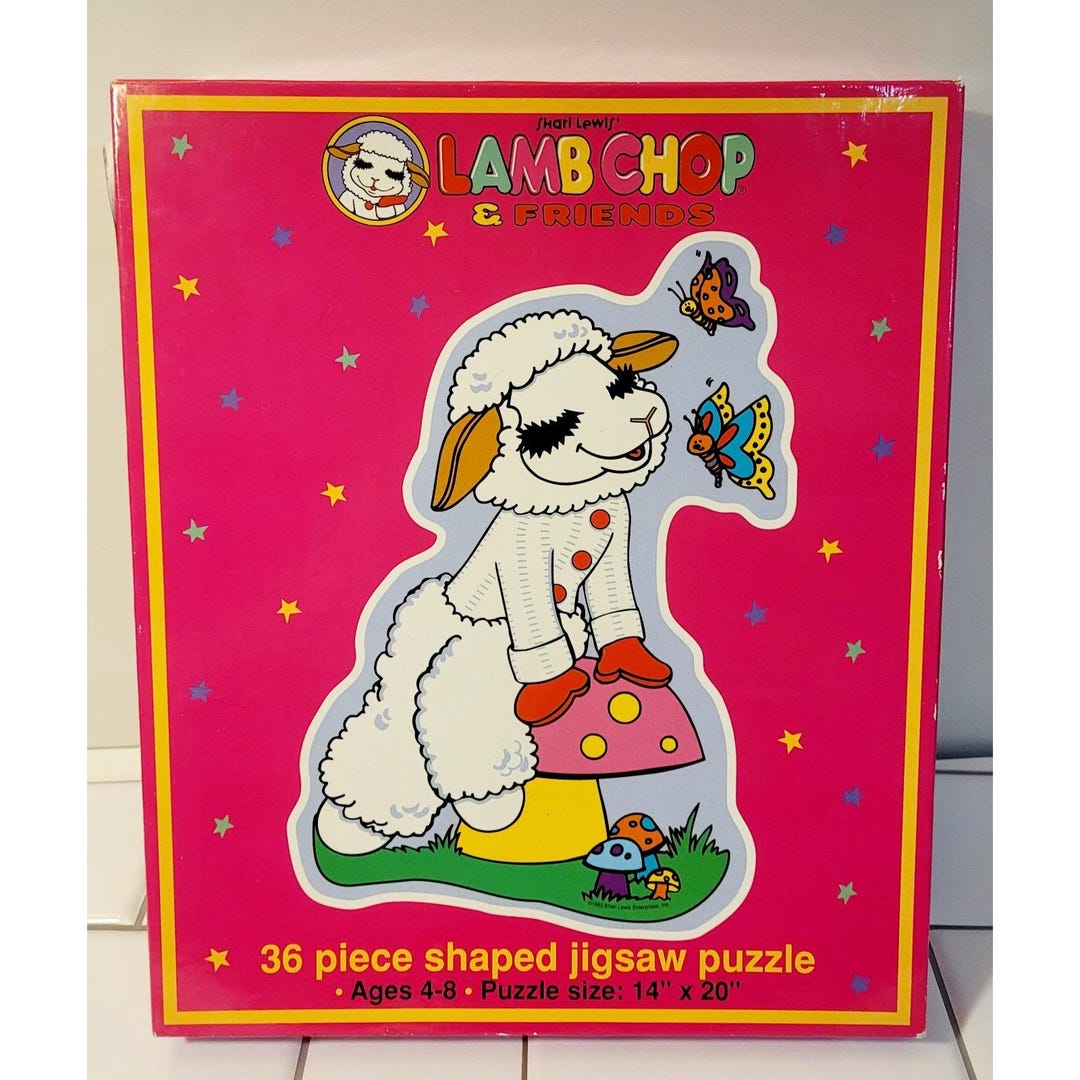 Vintage Lamb Chop & Friends 36 Piece Shaped Jigsaw Puzzle - Etsy