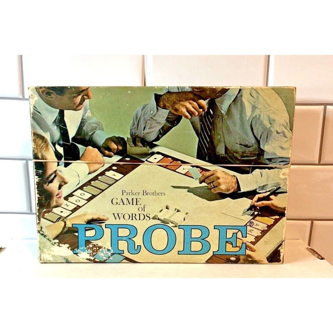 Vintage 1964 Probe Game of Words Parker Brothers Complete Cards Holders ...