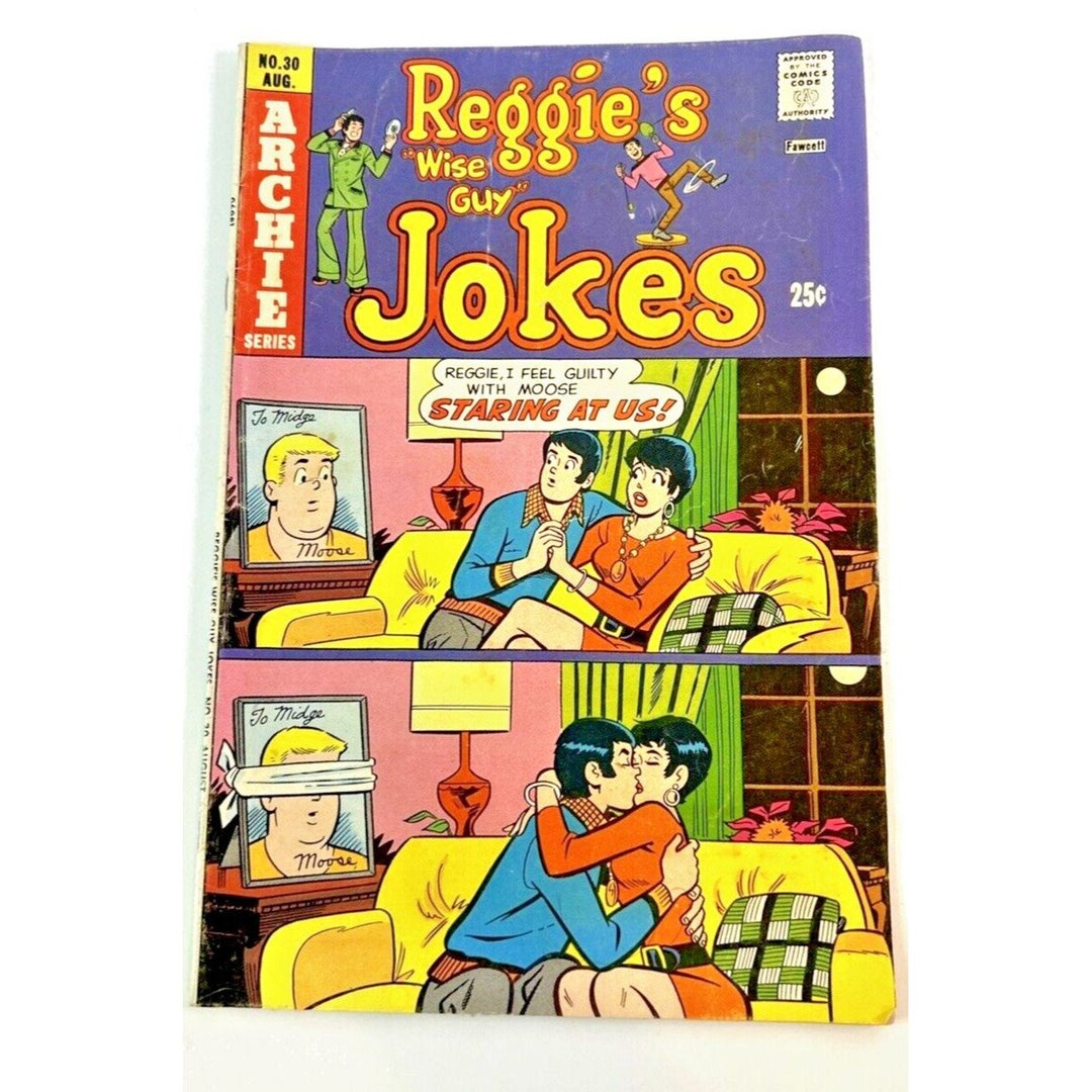 Reggie's Wise Guy Jokes No 30 August 1974 Archie Series - Etsy