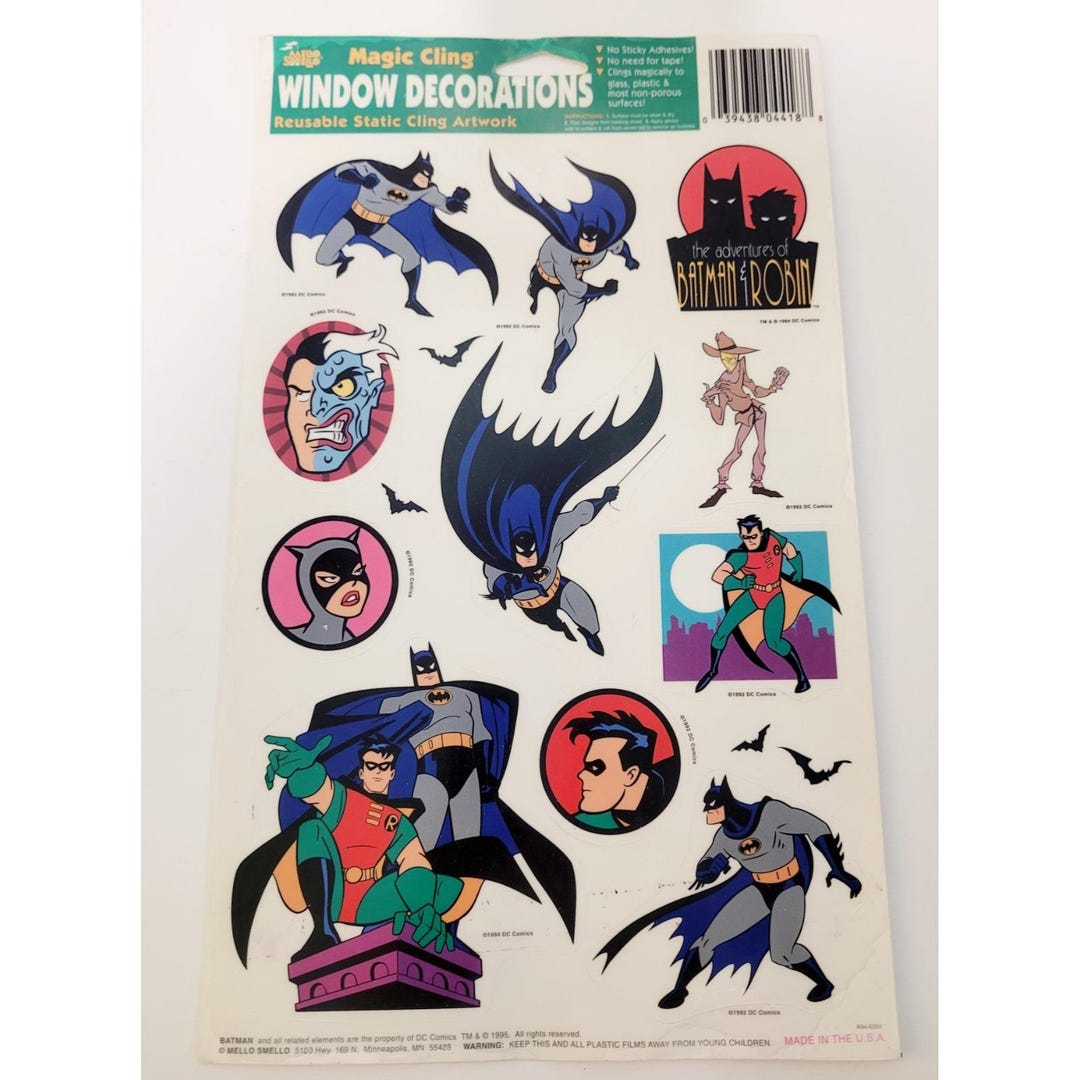 Batman (window Decals) Vintage DC Fans - Etsy Canada