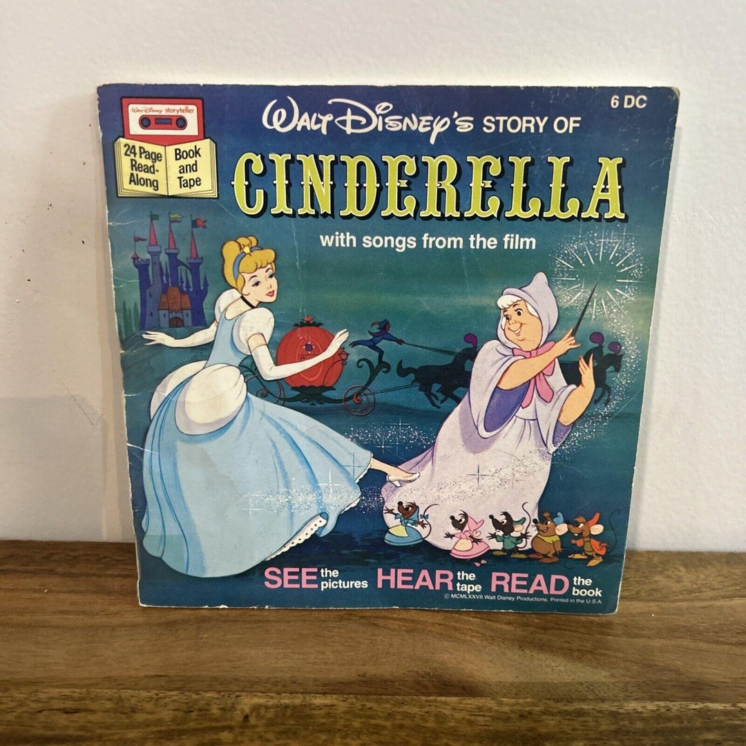 Walt Disney Story of Cinderella Read Along BOOK ONLY - Etsy