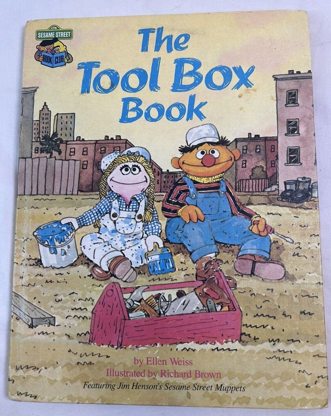 Sesame Street the Tool Box Vintage Hard Cover Book Ernie Big - Etsy