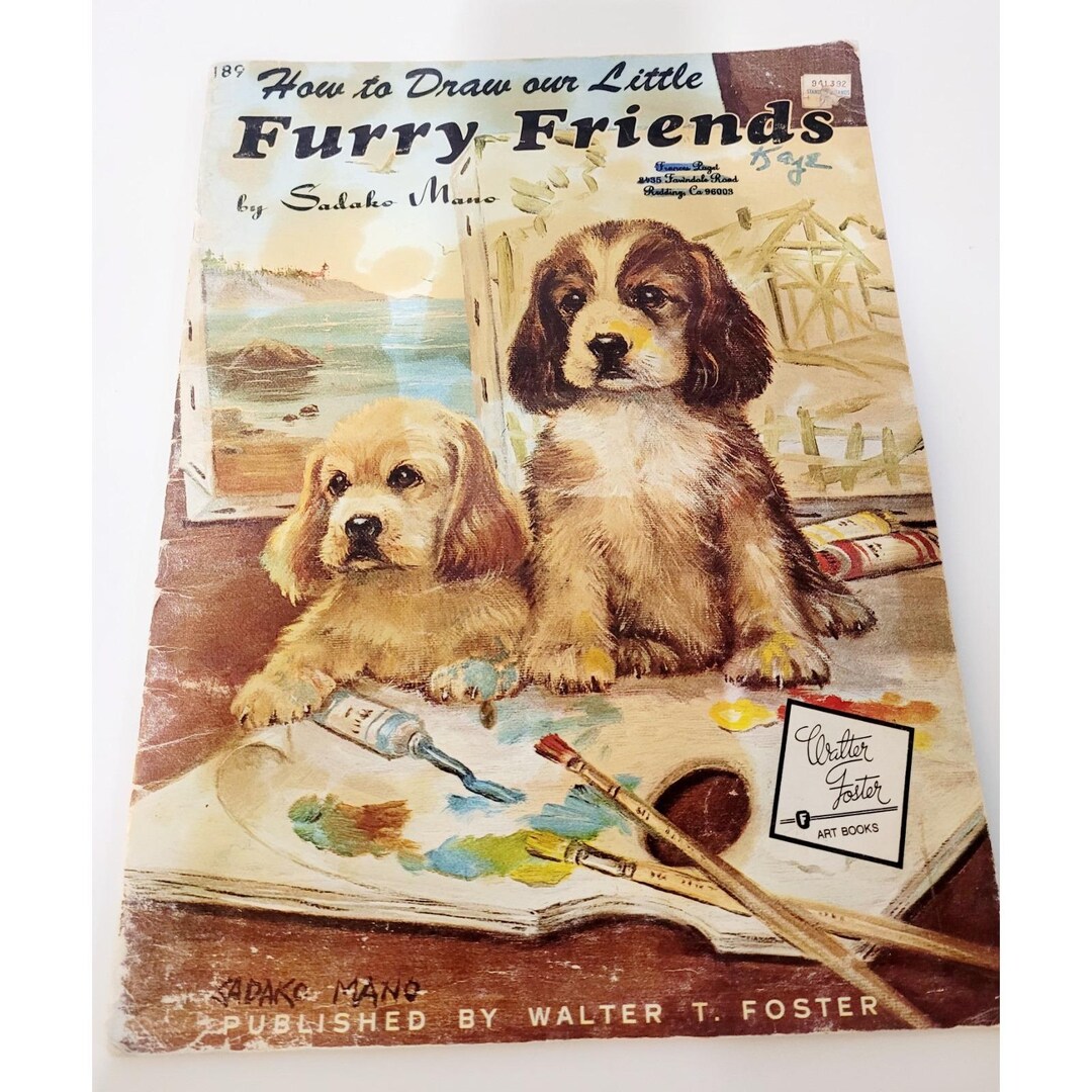 How to Draw Our Little Furry Friends #189 Art Book 1986 Mano - Etsy