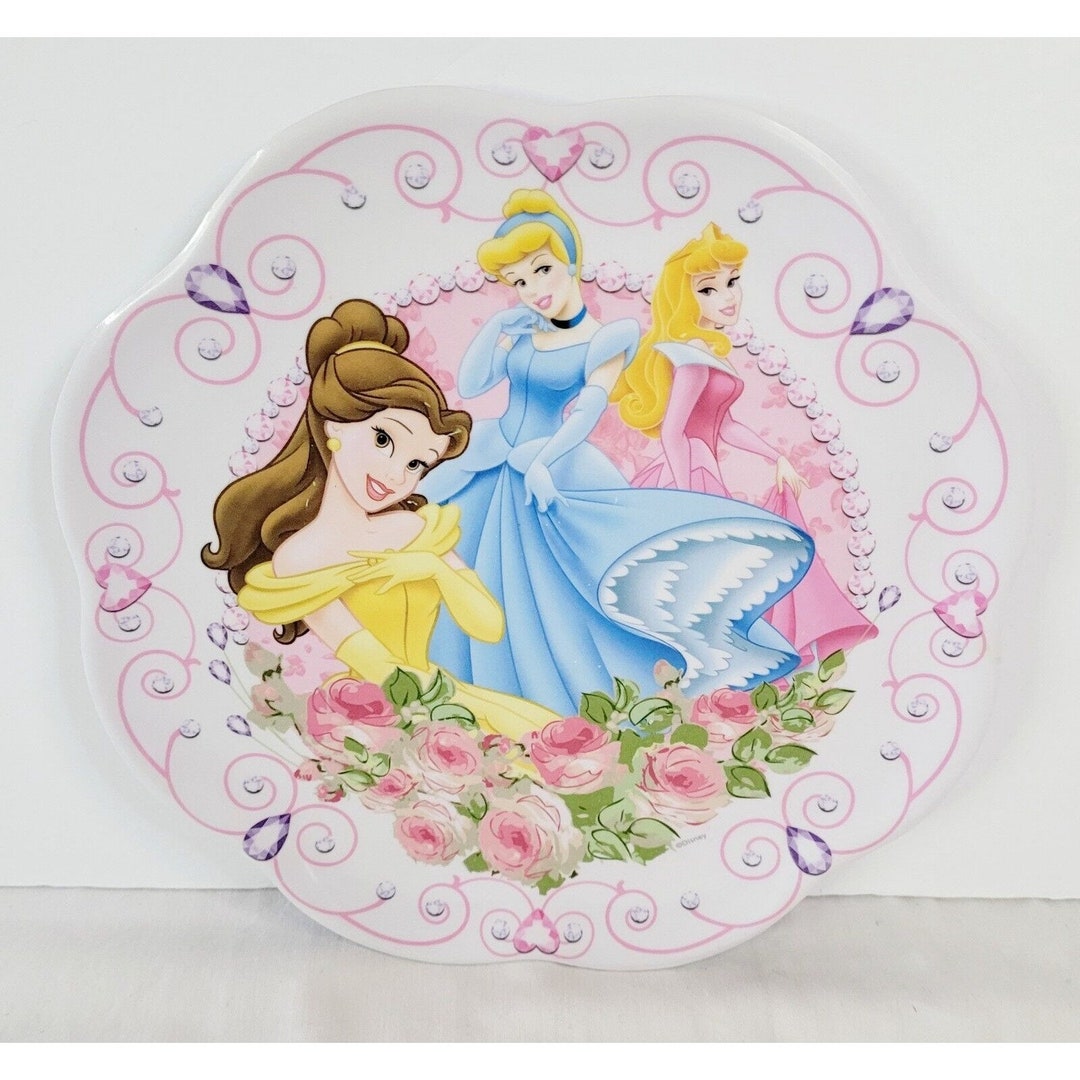 Disney Princess Bell Cinderella Sleeping Beauty Childs Plate Zak ...