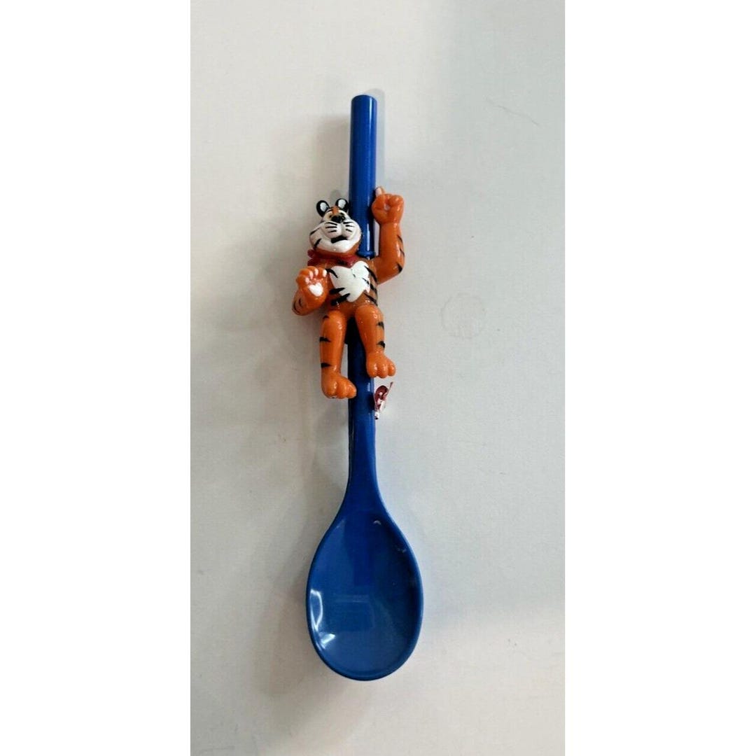 Vintage 2000 Kellogg's Kelloggs Tony the Tiger Spoon Straw Frosted ...