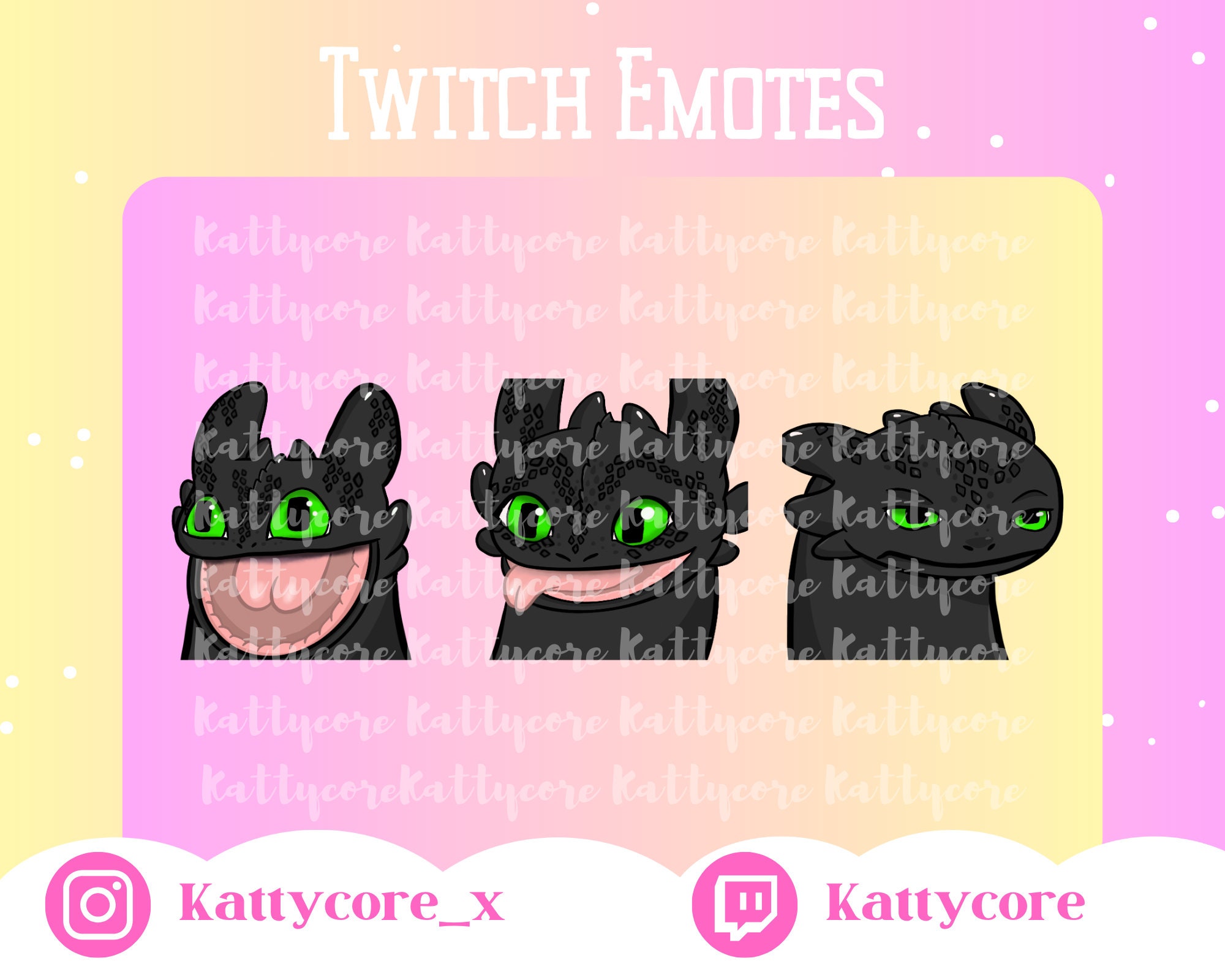HTTYD Cute Toothless Twitch Discord Emote - Etsy