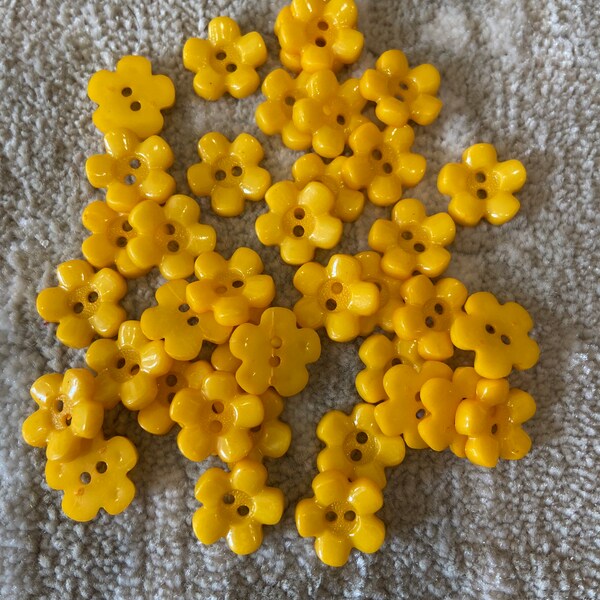 Yellow Buttons - Etsy
